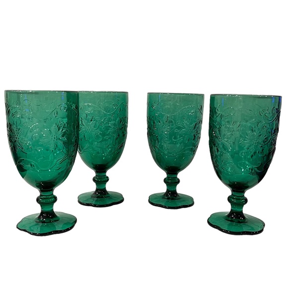 Princess House Dining Vintage Fantasia Princess House Emerald Water